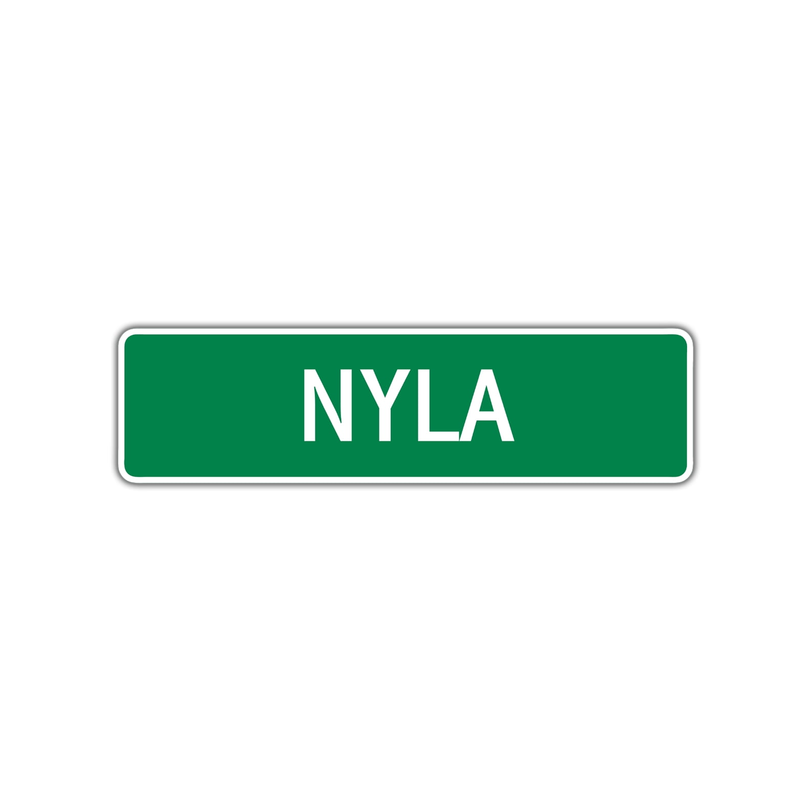 Nyla Girls Children Name Letter Printed Wall Label Indoor Outdoor ...