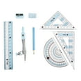 Waremew 8-Piece Compass/Math Kit, Geometry Set for School, Office, Kids ...