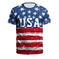 American Independence Day Flag USA Liberty Statue Series 3D Digital ...
