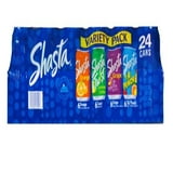 Shasta Variety Pack Soda, 12 Oz Cans, 24 Count, Grape, Twist, Orange ...