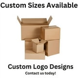 12x12x12 Cardboard Shipping and Packing Box - 5 Boxes per Order - Plain ...