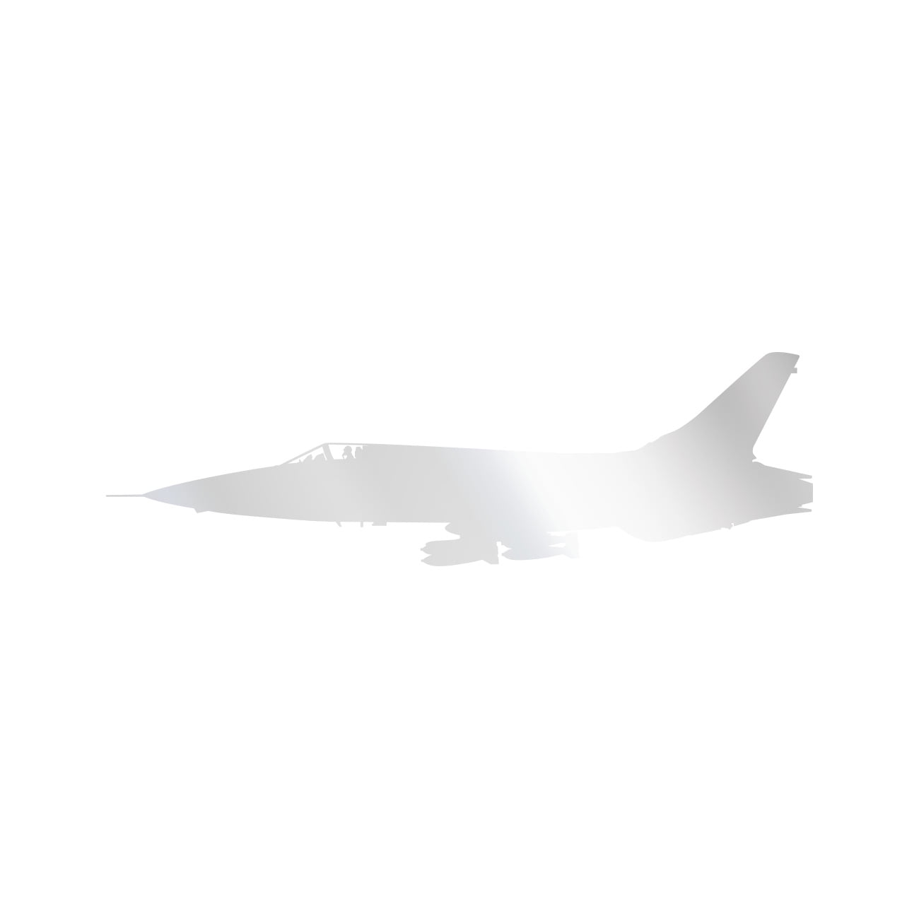 Side View F-105 Sticker Decal Die Cut - Self Adhesive Vinyl ...