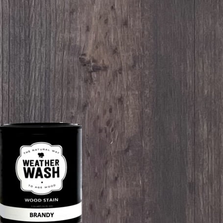 1 Qt. Brandy Interior Weatherwash Transparent Aging Wood Stain ...