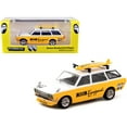 Datsun Bluebird 510 Wagon Yellow and White "MOON Equipped" with Roof ...