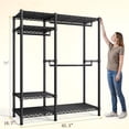 Heavy Duty Clothes Rack Load 780lbs ,Metal Clothing Storage and ...