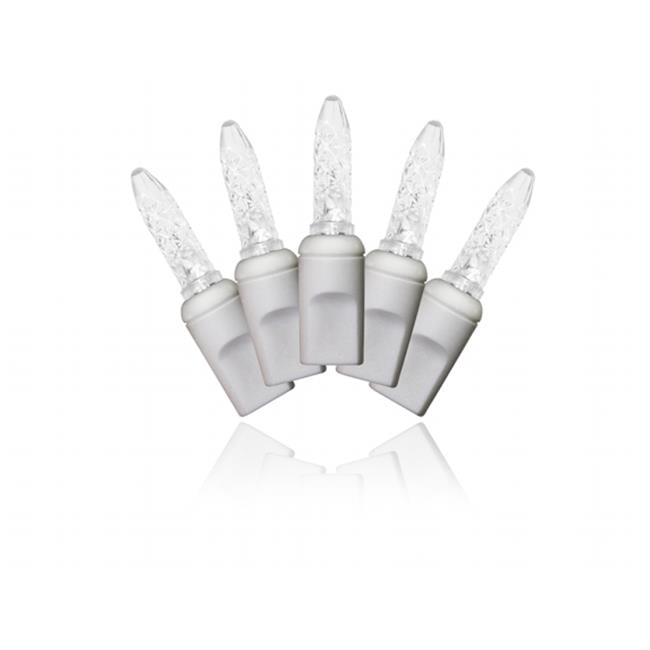 Winterland S-70M5PW-4W M5 Faceted Pure White LED Light Set With In-Line ...