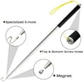Telescoping Pole with Hook Magnetic Pickup Grabber Tool, Telescopic Push Pull Rod Wire Grabber ...