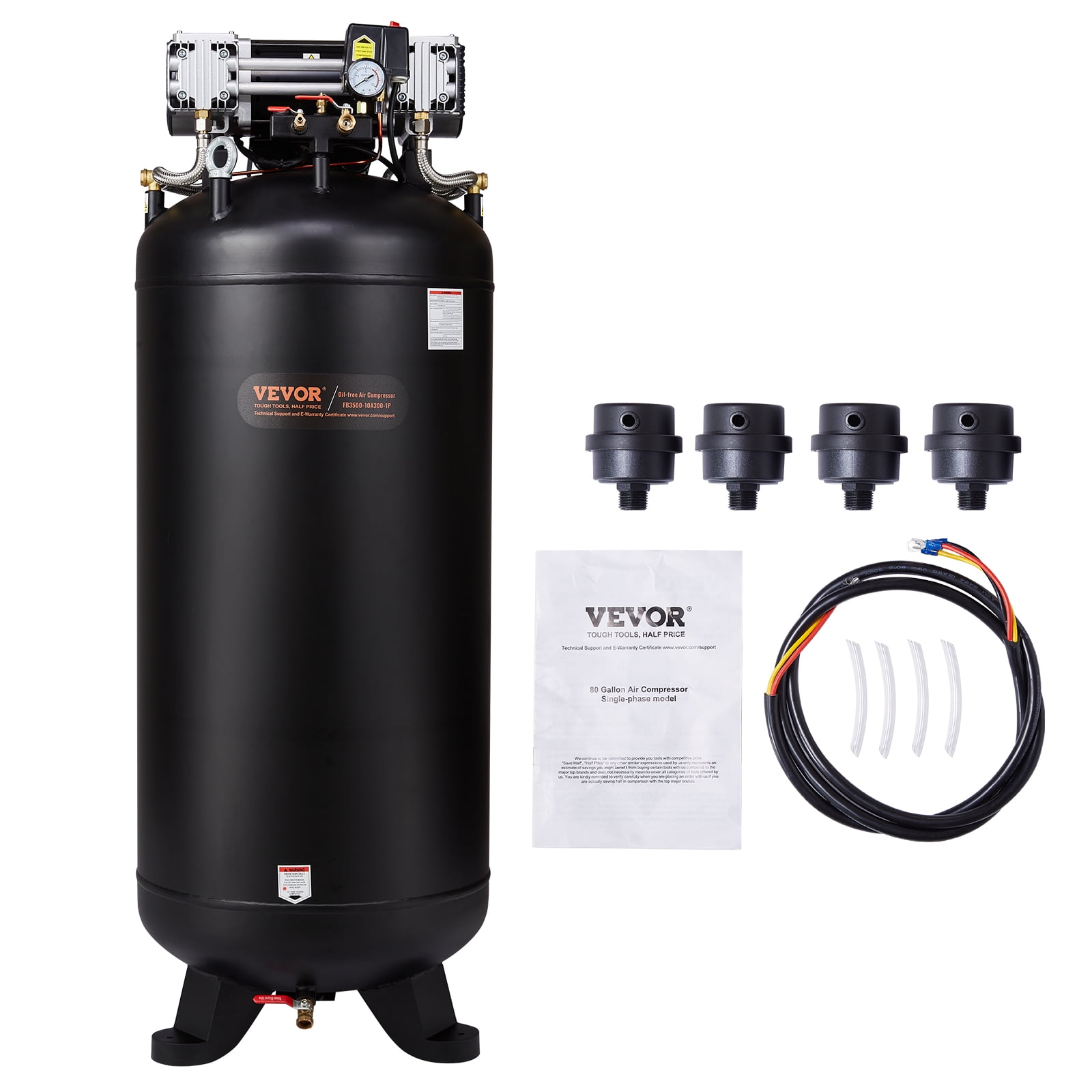 Click here for Vevor 80 Gallon Air Compressor 6.5hp 15.5 Scfm@90... prices