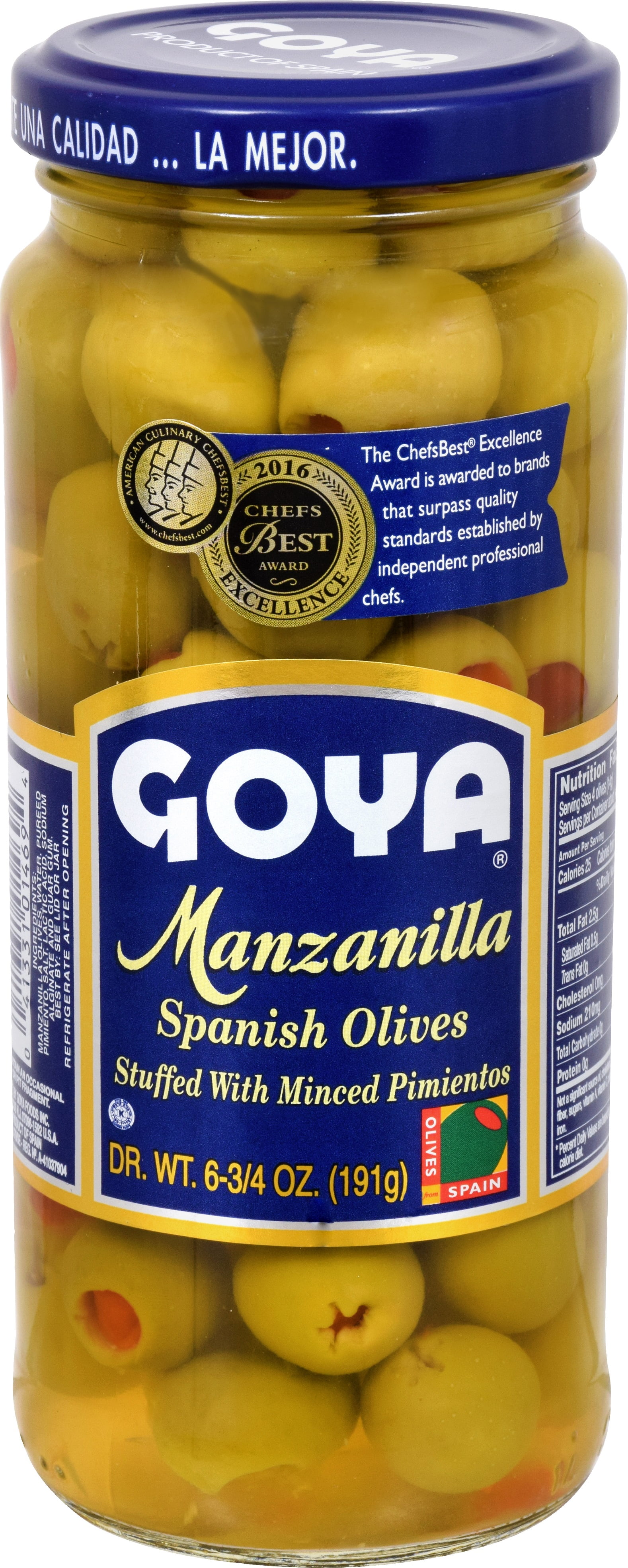 GOYA, OLIVE STFD MANZNLA, 6.75 OZ - Walmart.com