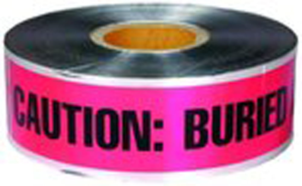 Dottie DU605 Detectable Barricade Tape, "Buried Telephone Line Below ...