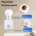 E27 Socket LED Bulb Base with Infrared Motion Sensor, Automatic On/Off ...
