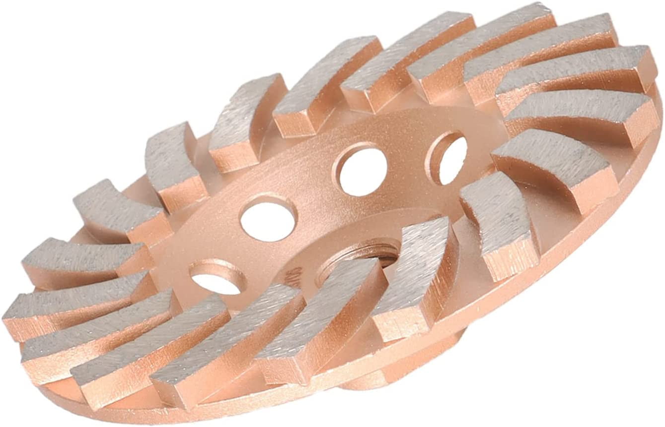 ALL-CARB 5 Inch Diamond Cup Grinding Wheel, 18 Turbo Segments with 5/8 ...