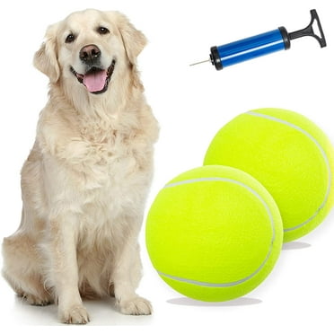 "Oversized 9.5"" Kelly Rubber Tennis Ball Dog Toy, Durable Jumbo Fun ...