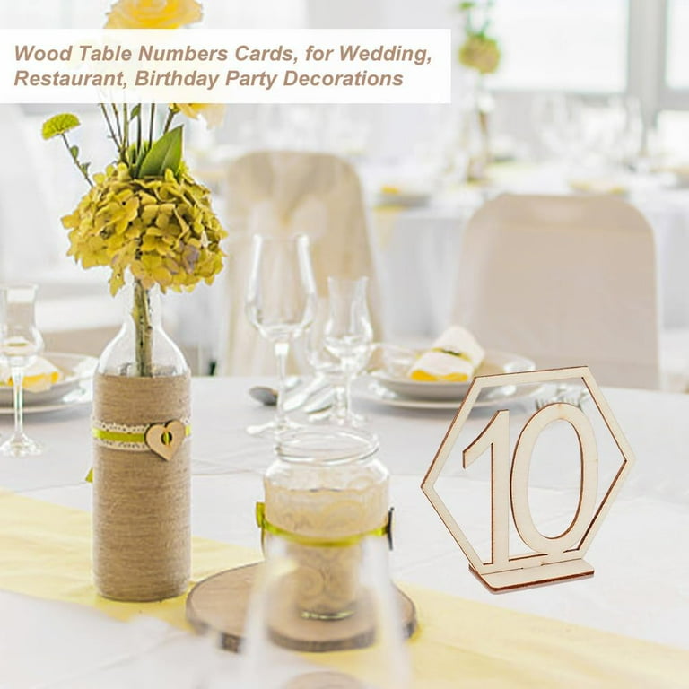 Yellow White Decor Table Numbers Table Numbers For Weddings And Events