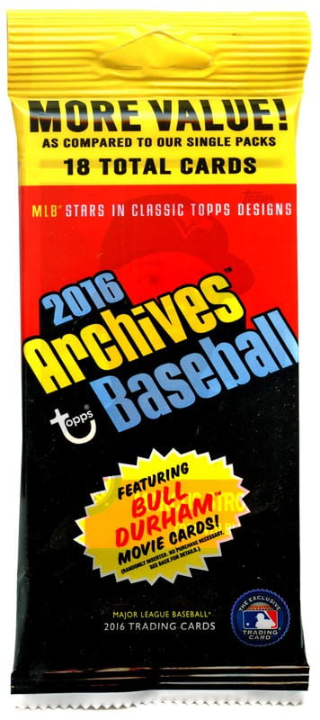 MLB 2016 Topps Archives Baseball Cards Trading Card Value Pack ...