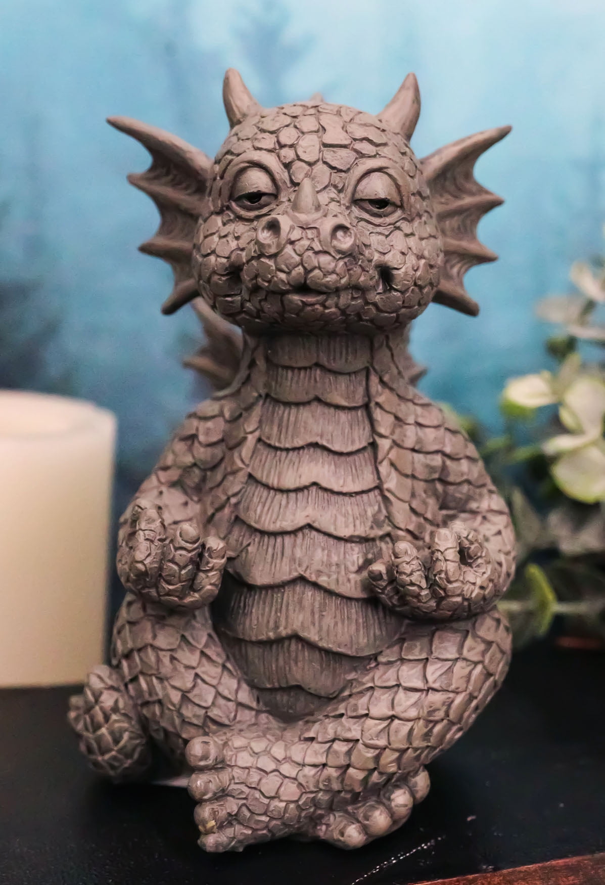 Whimsical Meditating Dragon Fists Inner Qi Strength Power Statue 5 ...