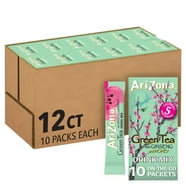 Arizona Zero Sweet Green Tea with Ginseng, Sugar-Free Iced Tea Stix ...