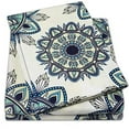 Sweet Home Collection 1800 Thread Count Green, Blue, Off-White, Multi ...