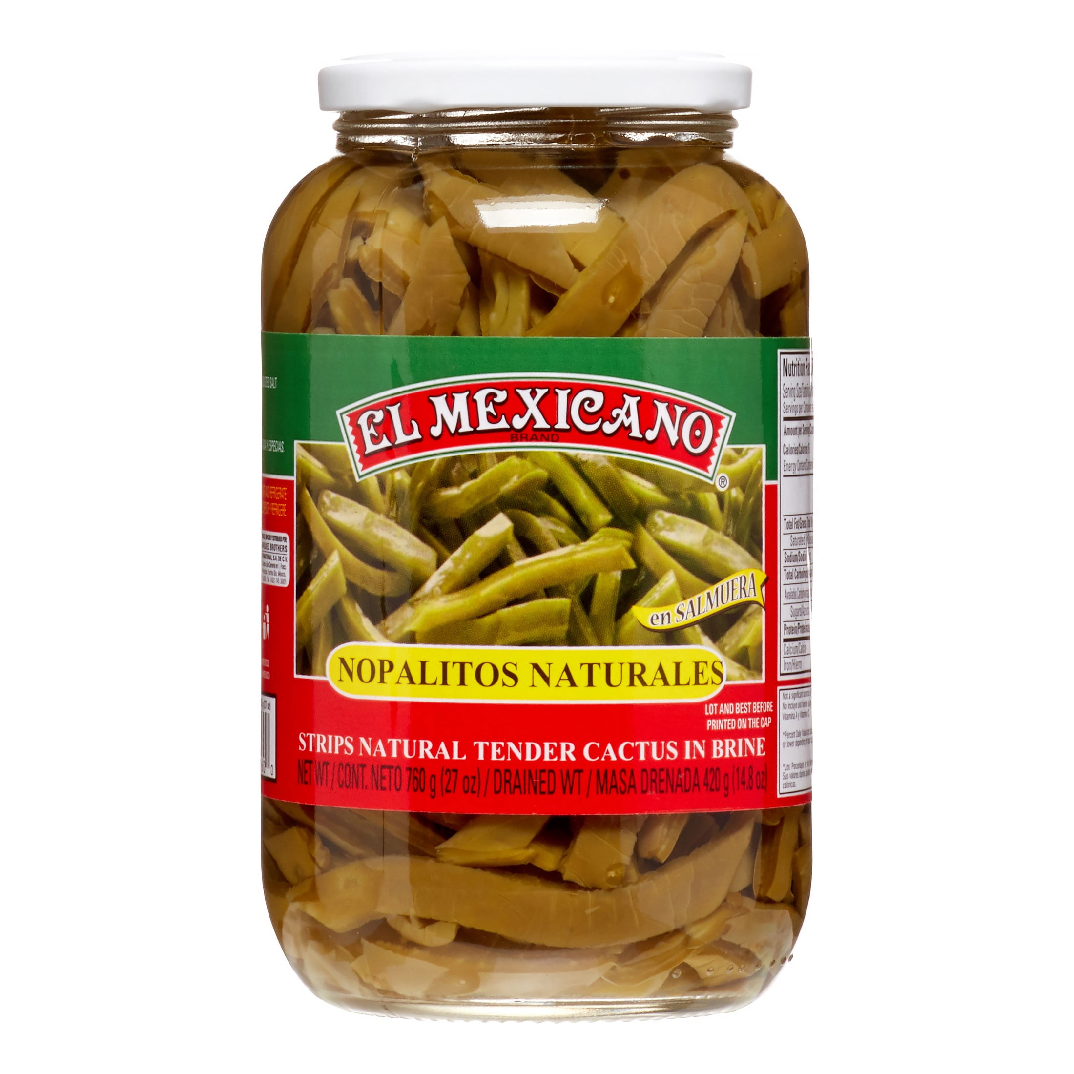 El Mexicano® Nopalitos in Salmuera, 27 oz - Walmart.com