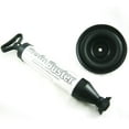 New Drain Buster Plunger two heads Clears Tough Clogs Toilet Sink ...