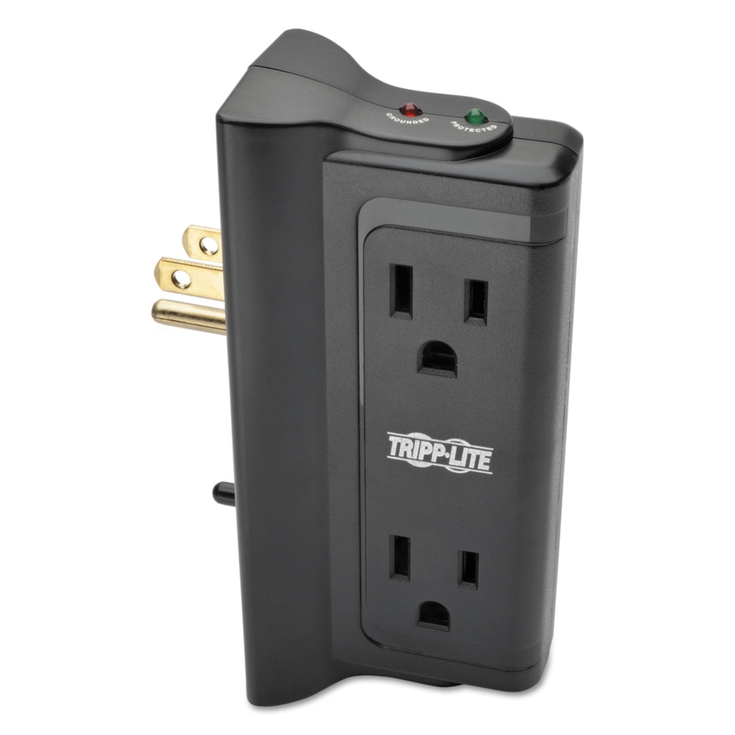 Tripp Lite TLP4BK Protect It! Surge Protector with 4 Side-Mounted ...