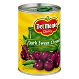 Del Monte Canned Dark Sweet Pitted Cherries, Heavy Syrup, 15 oz Can ...
