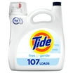 Tide Free & Gentle Hypoallergenic Unscented Liquid Laundry Detergent ...