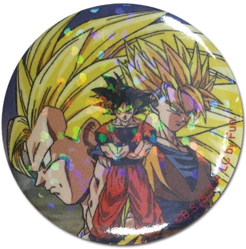 Dragon Ball Z Goku Glitter Licensed Anime Button GE-16883 - Walmart.com