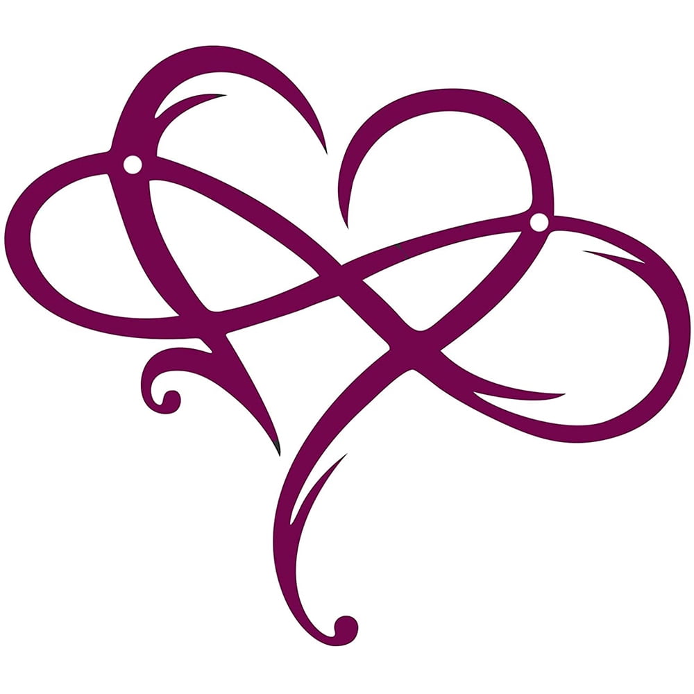 Infinity Symbol With Heart Colorful