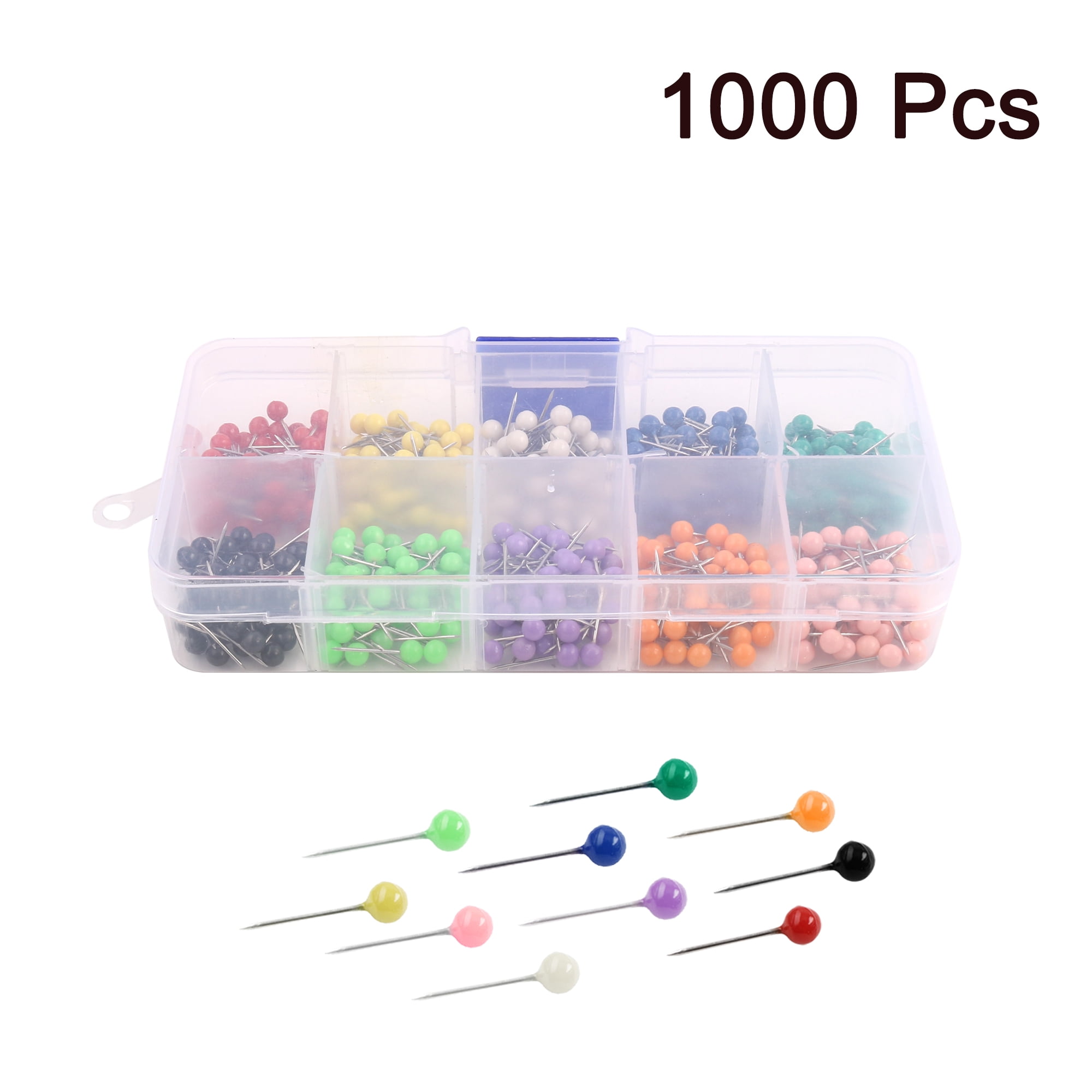Uxcell 1/8" Push Pins Round Thumb Tacks Home Office Boards Map Note ...