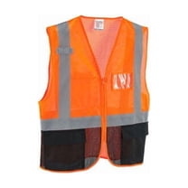 Global Industrial Class 2 Hi-Vis Safety Vest - 2 Pockets - Mesh ...