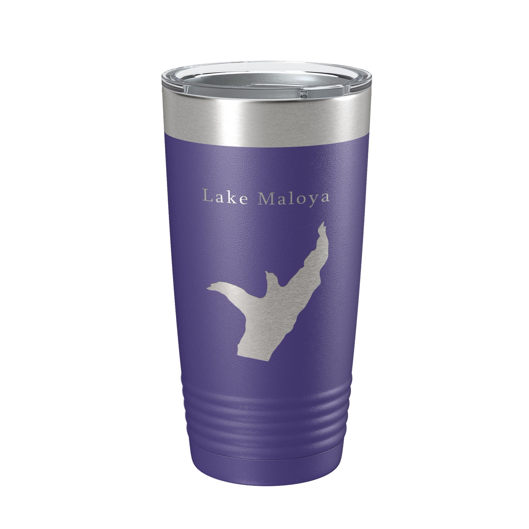 Lake Maloya Map Tumbler Travel Mug Insulated Laser Engraved Coffee Cup ...