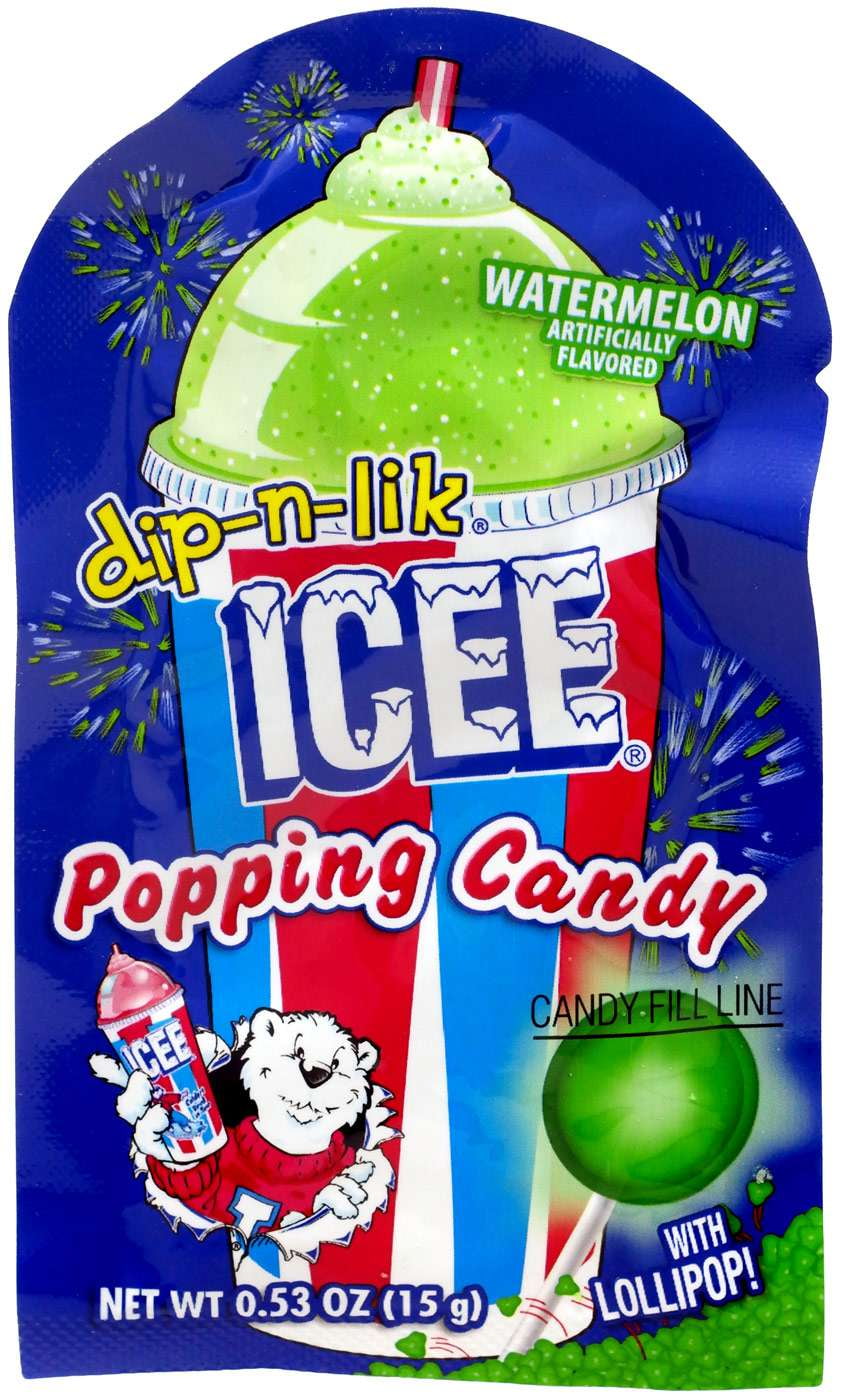 Icee Dip-N-Lik Watermelon Popping Candy - Walmart.com