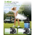Portable Outdoor Misting Fan, 2.4Gal Large Water Tank Automatic Shaking ...