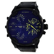 Diesel Men's Mr. Daddy DZ7394 Watch, Brown Leather Strap, Quartz, 30m ...