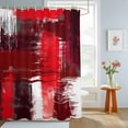 Bathroom Shower Curtain Abstract Color Block Art Waterproof Shower ...
