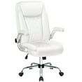 Homall Executive High-Back Office Chair with Flip Arms, Adjustable ...