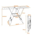 Costway Portable & Foldable Heavy Duty Laundry Clothes Drying Rack ...