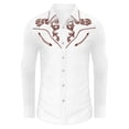 Boys Printed Western Cowboy Shirt Snap Button Denim Long Sleeve Casual ...