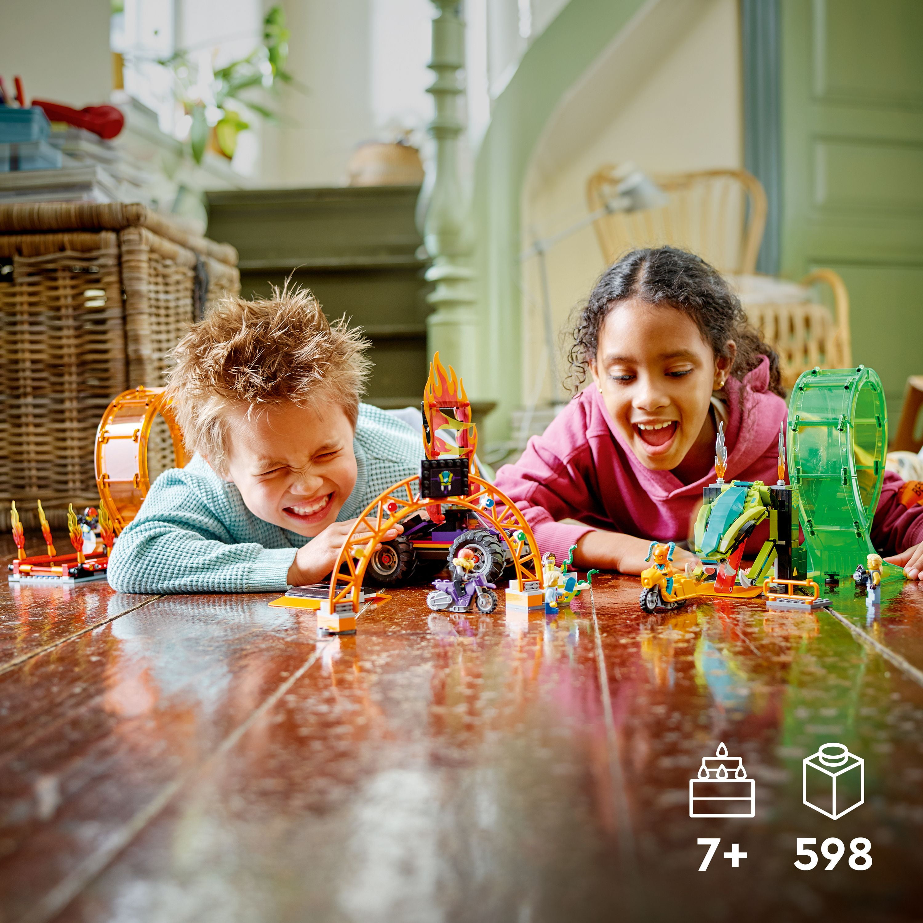 Buy LEGO City Double Loop Stunt Arena 60339 Building Set (598 Pieces ...