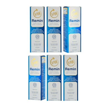X-PUR Remin Toothpaste for Adults -6PK Mint Flavor Xylitol Toothpaste ...