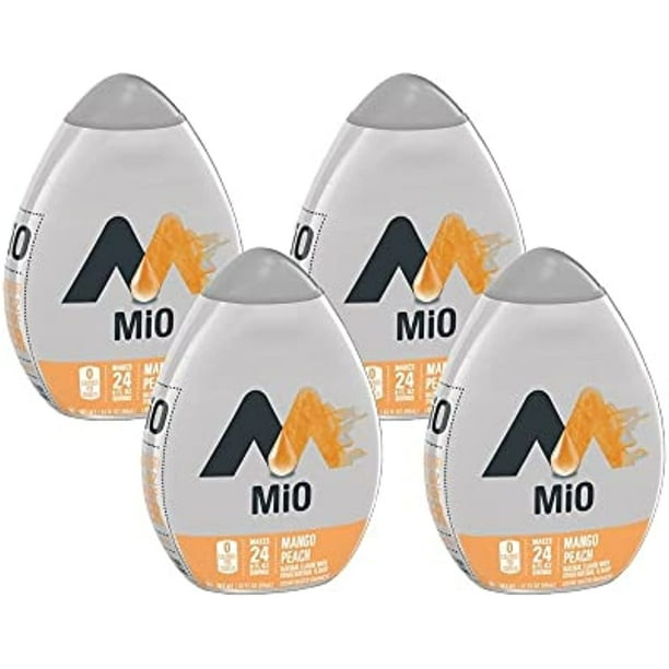 Mio Liquid Water Enhancer, Mango Peach - Caffeine Free, Made With ...