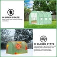 Walk-in Greenhouse 10'x7'x7' Outdoor Tunnel Green House with Double ...