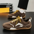 AUDeals Men's Color Block Sneakers Lace Up Breathable Rubber Sole Slip ...