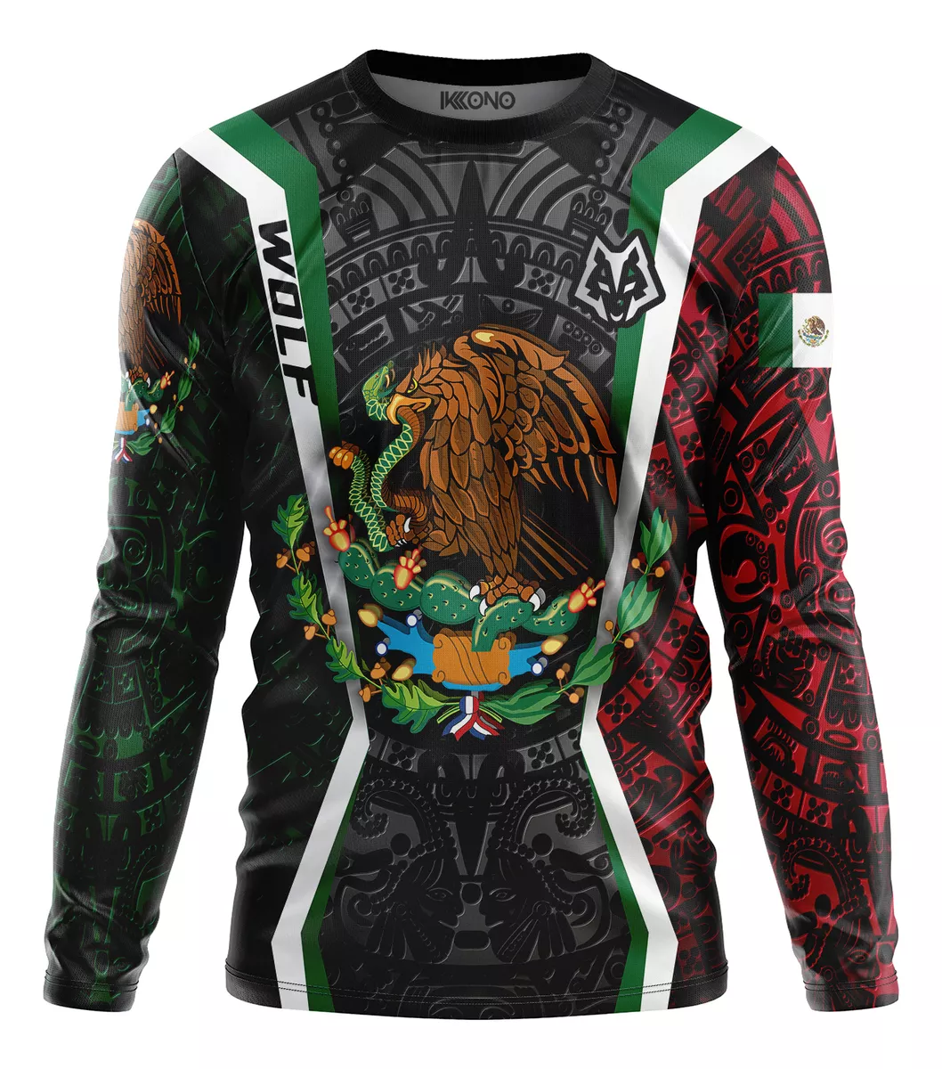 Playera Jersey Mexico Wolf Racing Deportiva Full Print | Walmart en línea