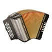 Hohner 3500FW Corona II Diatonic Accordion, FBEb Keys, Pearl White with ...