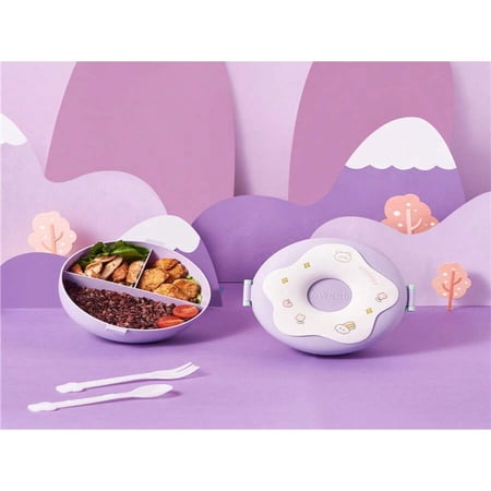 SNNROO Donut Shaped Lunch Box Cute Children‘s Food Container With Large ...