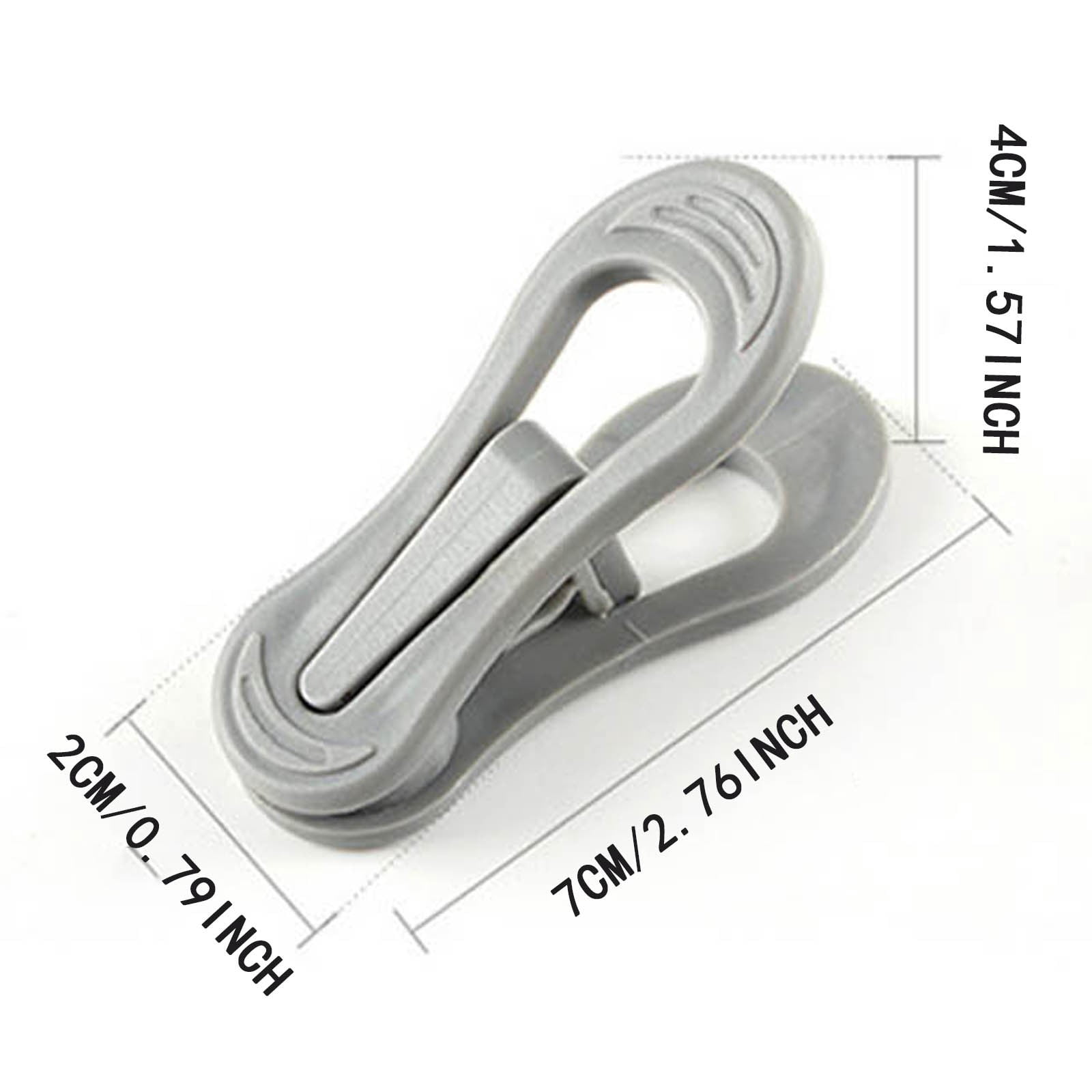 JJKBVCLO Round Head PP Plastic Clip Functional Round Tube Hanger ...