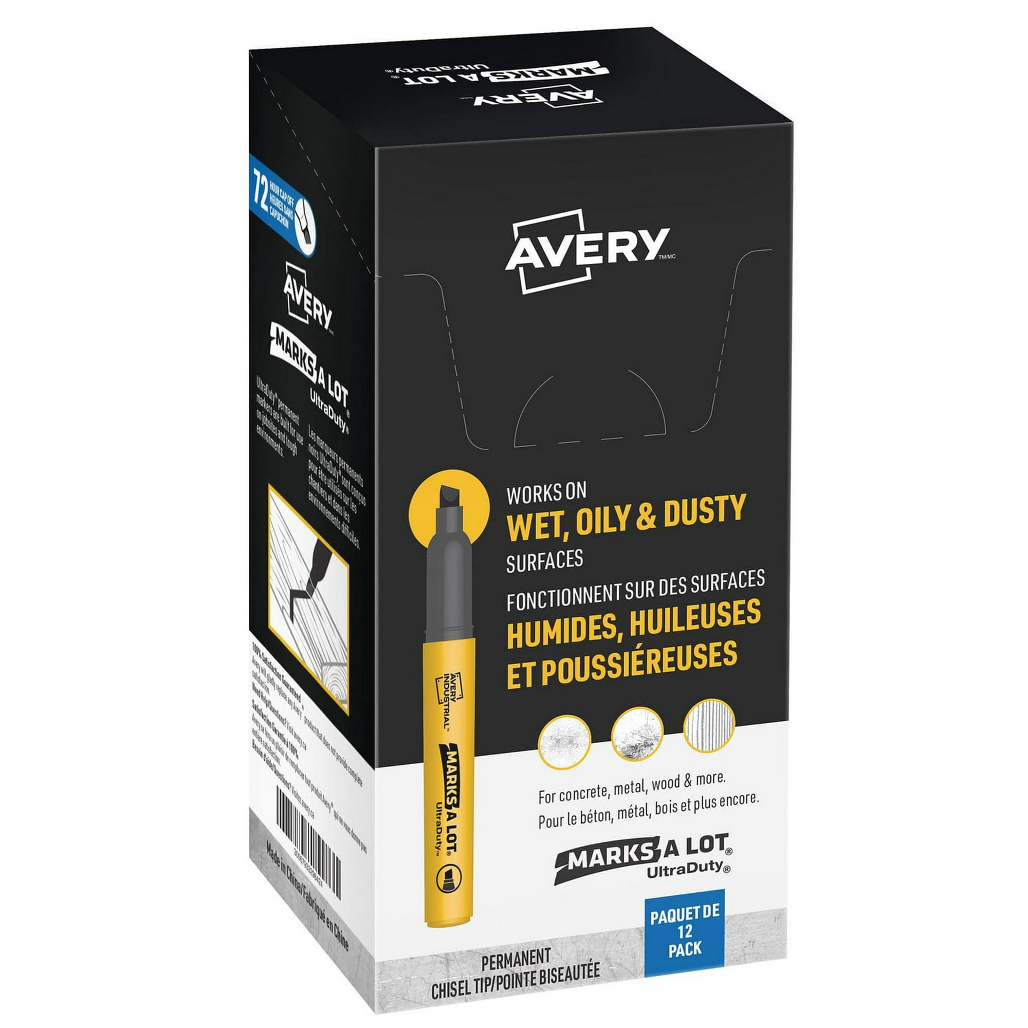 Click here for Avery Marks A Lot Ultraduty Markers  Black  5mm Ch... prices