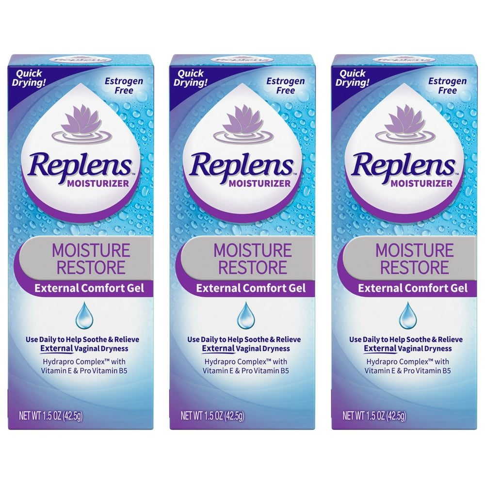 3 Pack Replens Moistture Restore External Comfort Gel 1.5oz Each ...